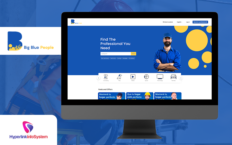 Big Blue People - On-Demand Service Provider Website | Our Portfolio